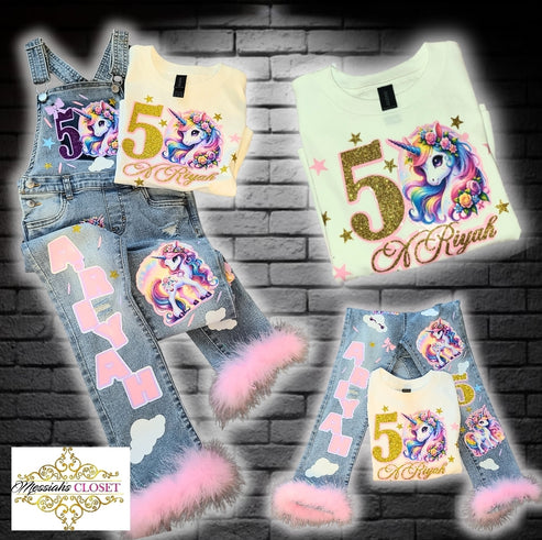 Birthday Custom Denim Set – Designing With Rakeya