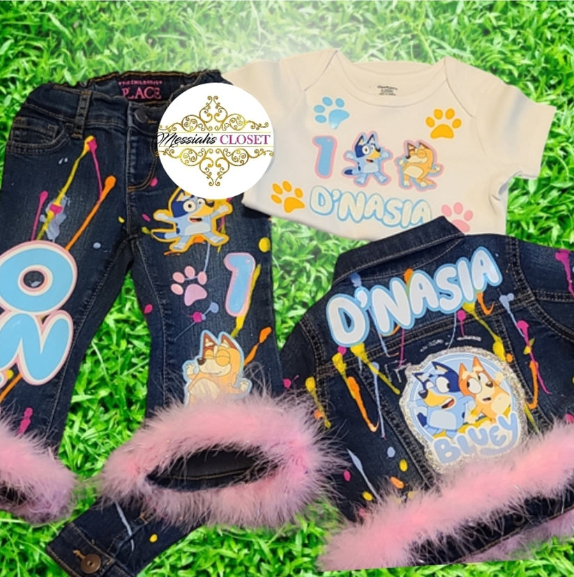 Birthday Custom Denim Set – Designing With Rakeya